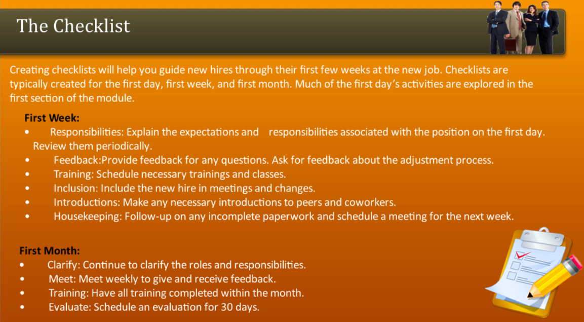 The Checklist - FreshSkills